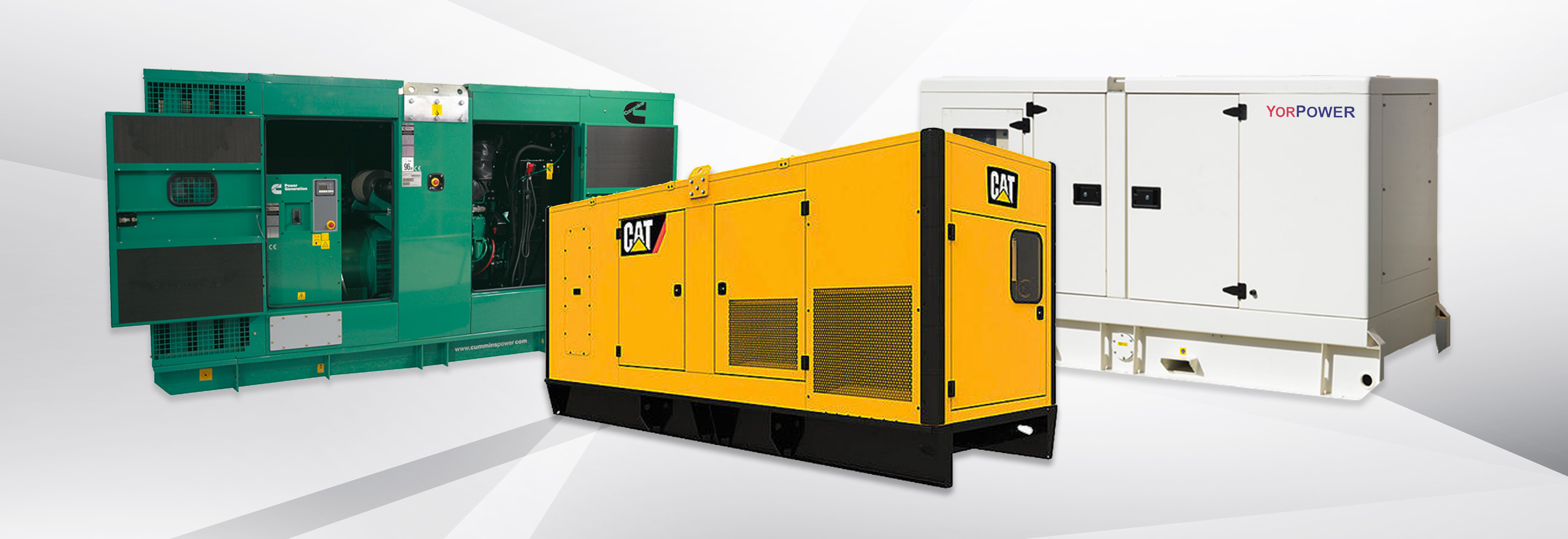 Branded Diesel Generators - YorPower / CAT/ FG WIlson / Cummins