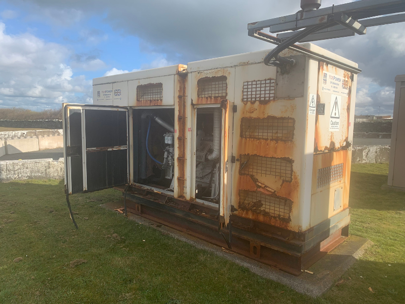 Generator Canopy replaced at an Airfield in Wales - Yorpower